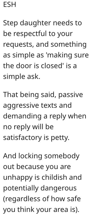 Stepdaughter Keeps Leaving A Door Open So He Taughter Her A Lesson By Locking Her Out