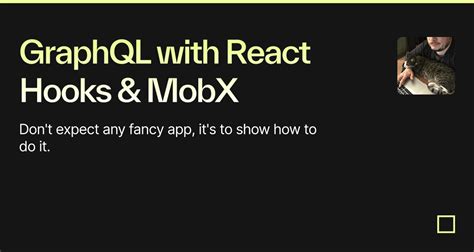 GraphQL With React Hooks MobX Codesandbox