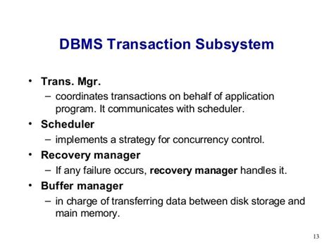 transaction concurrency control