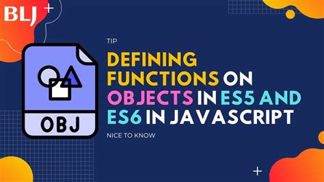 defining functions on objects in es5 and es6 in javascript youtube
