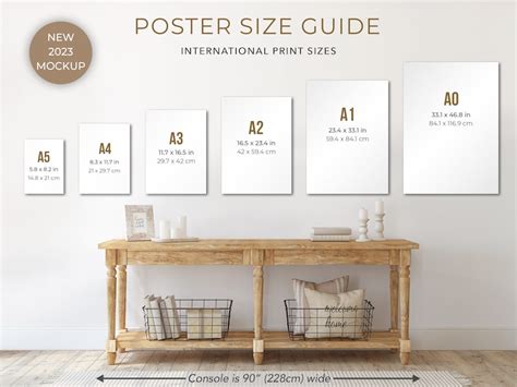 Wall Art Size Guide Frame Size Guide Comparison Chart Etsy