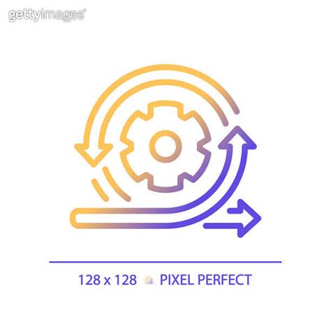 2D gradient agile development linear icon 이미지 1552474898 게티이미지뱅크