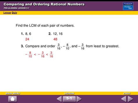 ppt comparing and ordering rational numbers powerpoint presentation free download id 5182346
