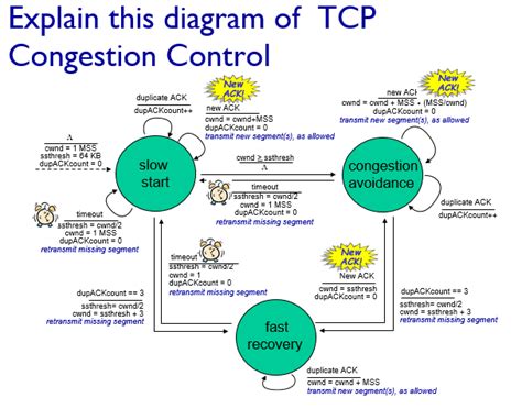 solved explain this diagram of tcp congestion control