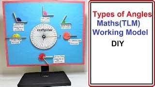 Types Of Angles Math S Working Model TLM Project DIY School Project