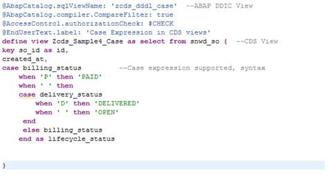 SAP ABAP Central Core Data Services In ABAP