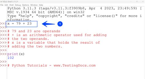 Python Operators TestingDocs