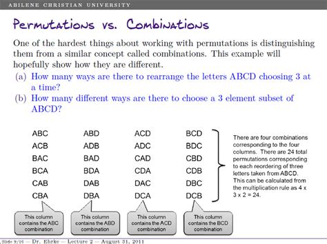 permutations and combinations acu mathcasts