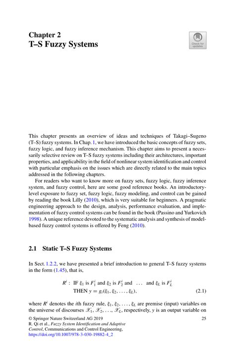 pdf t s fuzzy systems
