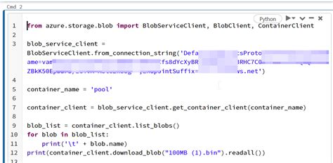 conditionnotmet error while trying to download azure blob using python stack overflow