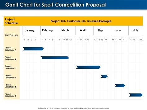 Flat Gantt Chart Template For PowerPoint Lupon Gov Ph
