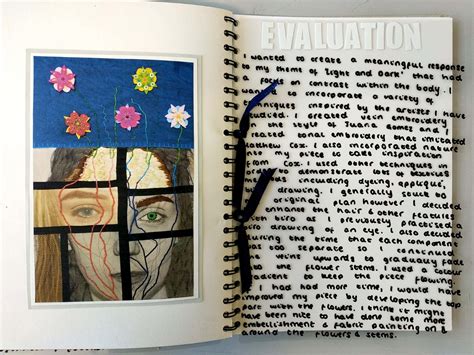 Bexley Grammar School GCSE Textiles Sketchbook