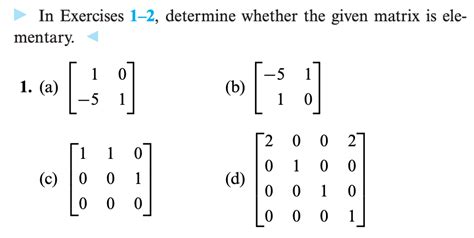 solved in exercises 1 2 determine whether the given matrix