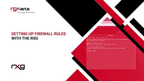 Setting Up Firewall Rules With The RXg YouTube