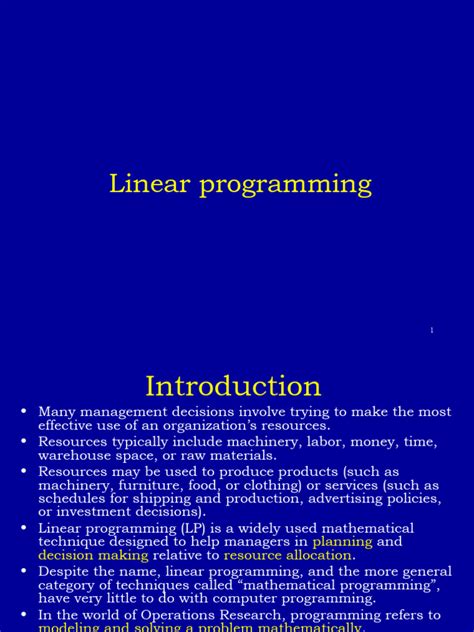 ems linear programming autosaved pdf linear programming mathematical optimization