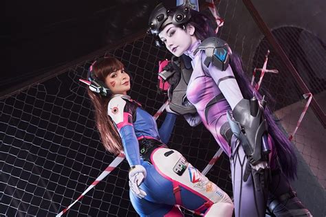 Widowmaker And Dva Overwatch Cosplay By Shorinya And Maruxiacos Roverwatch