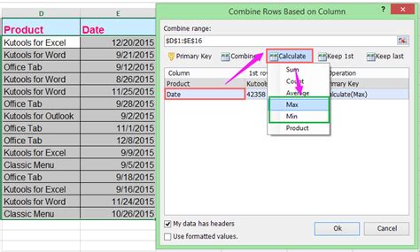 how to find the earliest or latest date base on criteria in excel