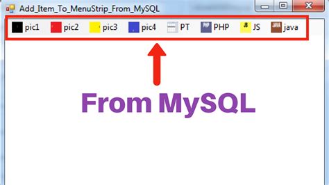 VB Net Add Item To Menu From MySQL Bahasa Pemrogaman