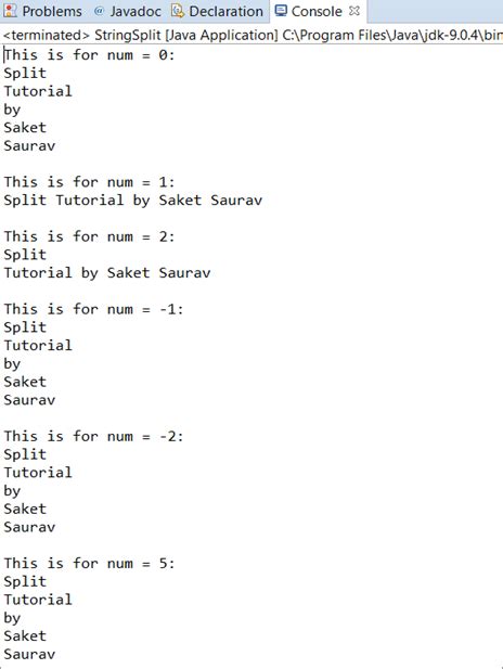 Java Stringtokenizer And String Split Example Split By