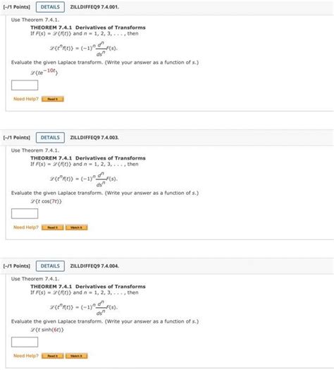 solved use theorem 7 4 1 theorem 7 4 1 derivatives of
