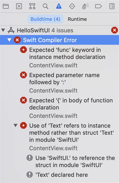why won t my xcode project build swift dev journal