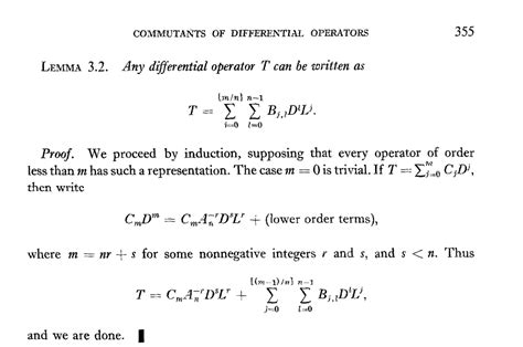 real analysis representation of ordinary differential operators in terms of a given regular