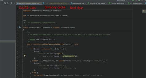 Navigating By Ctrl Click On A Symbol Sends To Symfony Cache And Not The