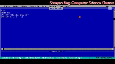 icse class 6 chapter 9 introduction to qbasic part 1 youtube