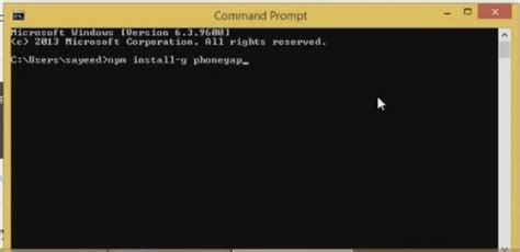 installing phonegap in windows