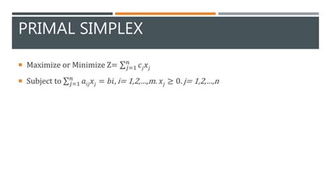 operations research the dual simplex method