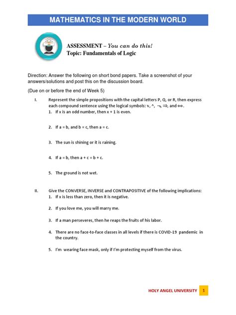 mathmworld module 1 assess logic 122222 pdf pdf