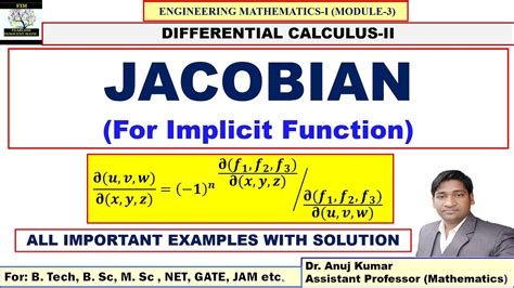 jacobian of implicit function jacobian of composite function jacobian implicit function