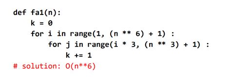 python time complexity loop inside a loop with increased starting index stack overflow
