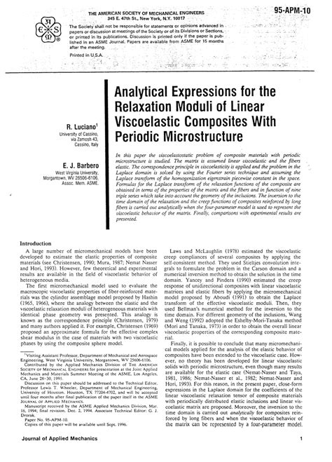 pdf analytical expressions for the relaxation moduli of linear viscoelastic composites with