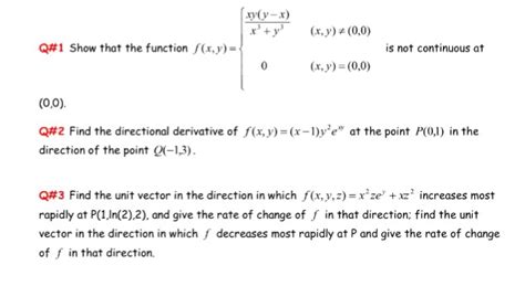 solved q 1 show that the function f x y { xy y x x 3 y 3