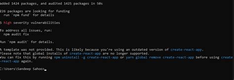 Javascript Cant Create A React App Using Npx Create React App Due To