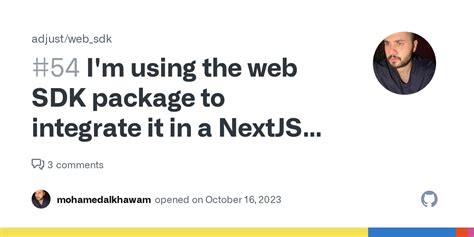 i m using the web sdk package to integrate it in a nextjs project but i m getting
