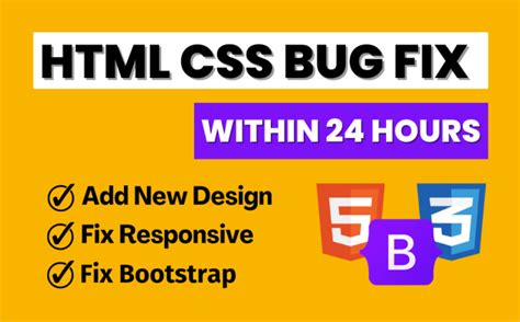 fix html css bootstrap and responsive issues by mahabur io fiverr