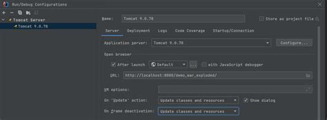 java automatic hotswap of maven jee project with wildfly server in intellij not working
