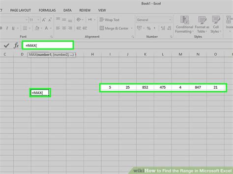 How To Calculate The Range In Excel