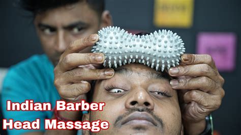 Asmr Head Massage By Indian Barber Neck Cracking Head And Neck Massage Asmr Tapping And