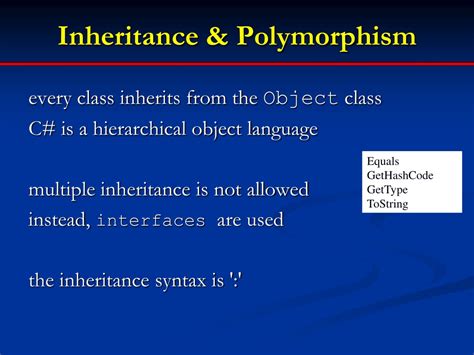 ppt inheritance and polymorphism powerpoint presentation free download id 9541272