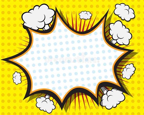 Speech Bubble Pop Art Comic Book Background Stock Illustrations