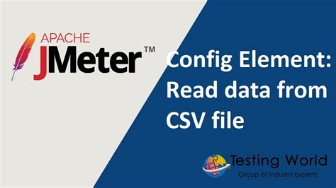 jmeter tutorial 8 part 1 config element read data from csv file youtube