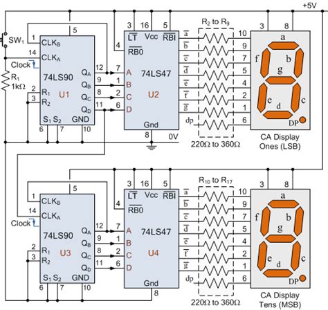 7 segment display counter tutorial