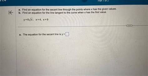 solved for the given function find a the equation of the