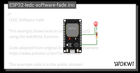 Ledc Software Fade Wokwi ESP32 STM32 Arduino Simulator