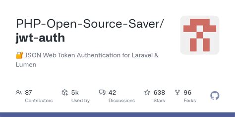 github php open source saver jwt auth 🔐 json web token authentication for laravel and lumen