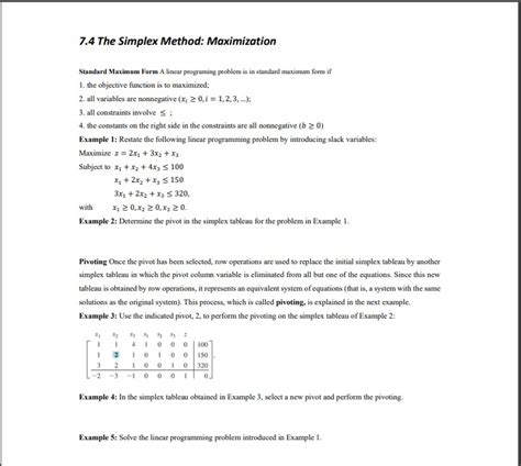 answered 7 4 the simplex method maximization… bartleby