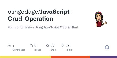 Github Oshgodagejavascript Crud Operation Form Submission Using Javascript Css And Html